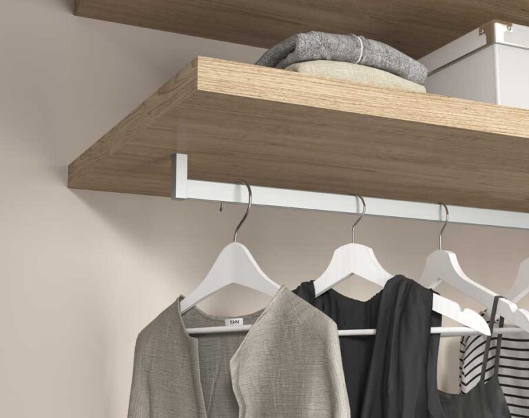 Emuca wardrobe rails: a commitment to quality.